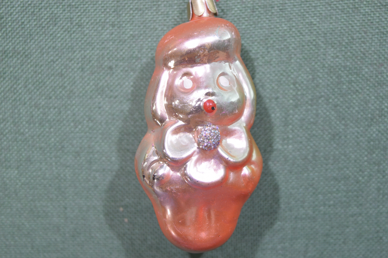 Купить Елочная игрушка из набора незнайка Тюбик Стекло НПО Иней 1970 е годы СССР в