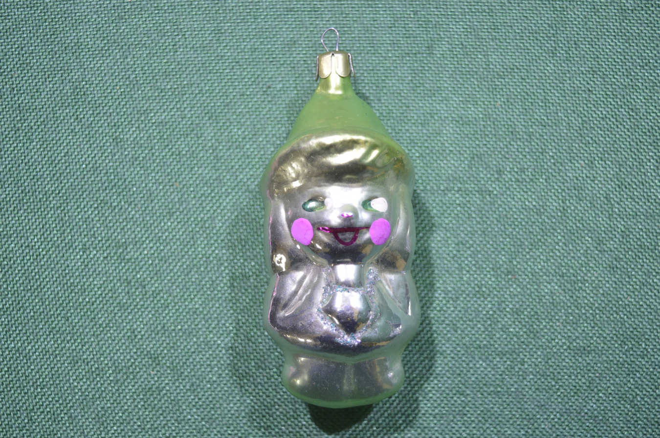 Купить Елочная игрушка из набора незнайка Незнайка Стекло МПО Иней 1970 е годы СССР 2