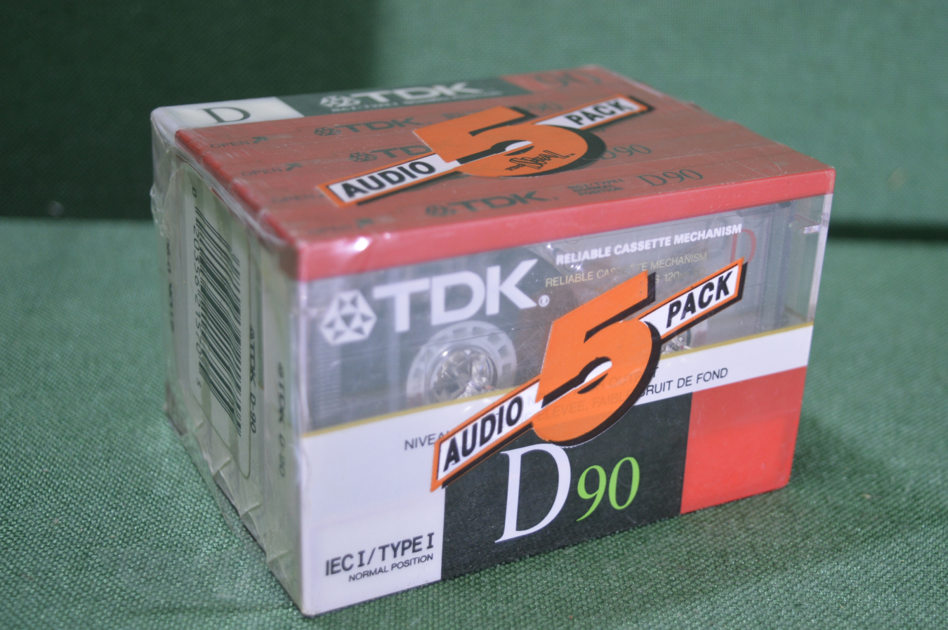 Купить Блок кассет (5 штук). Аудиокассеты новые ТДК, TDK D90 Type I ...
