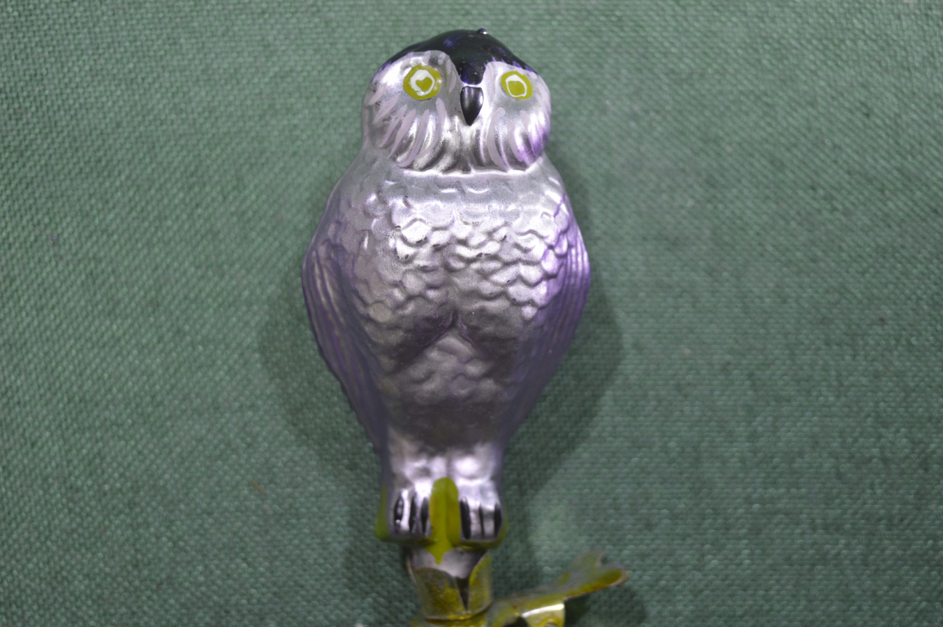 Купить Елочная игрушка "Филин, сова" 3. Стекло, прищепка. СССР.: цены ...