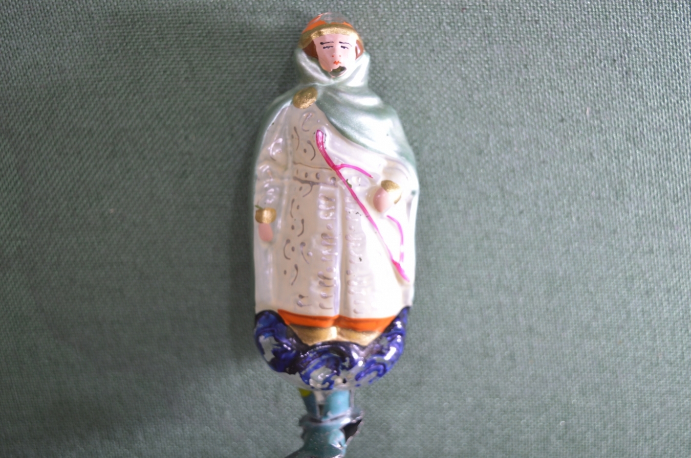 Купить Елочная стеклянная игрушка Князь Гвидон Сказка о царе Салтане Стекло прищепка СССР