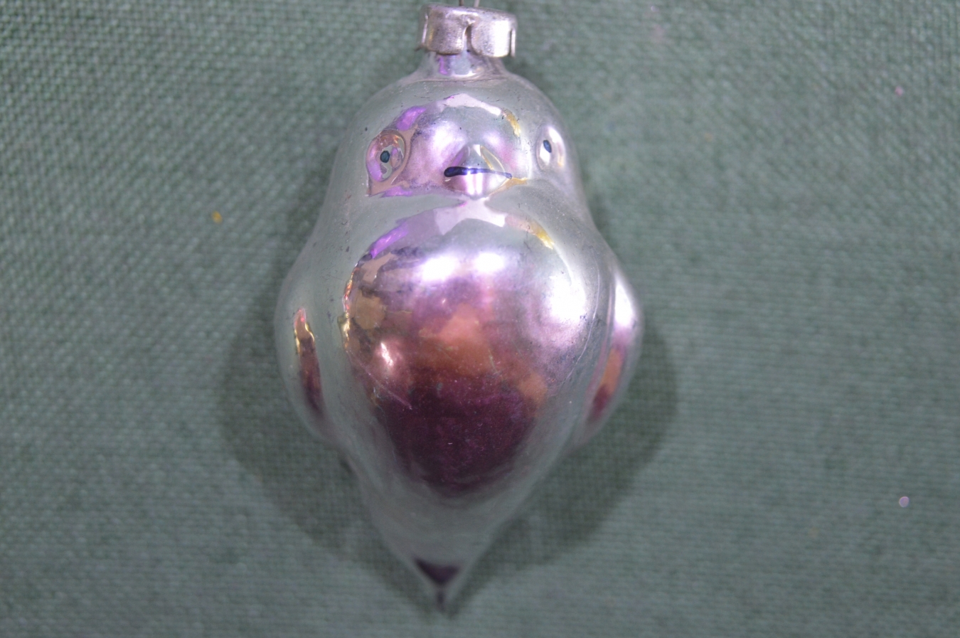 Купить Игрушка елочная стеклянная Птица птичка Снегирь Новогодняя 1 Стекло подвесная