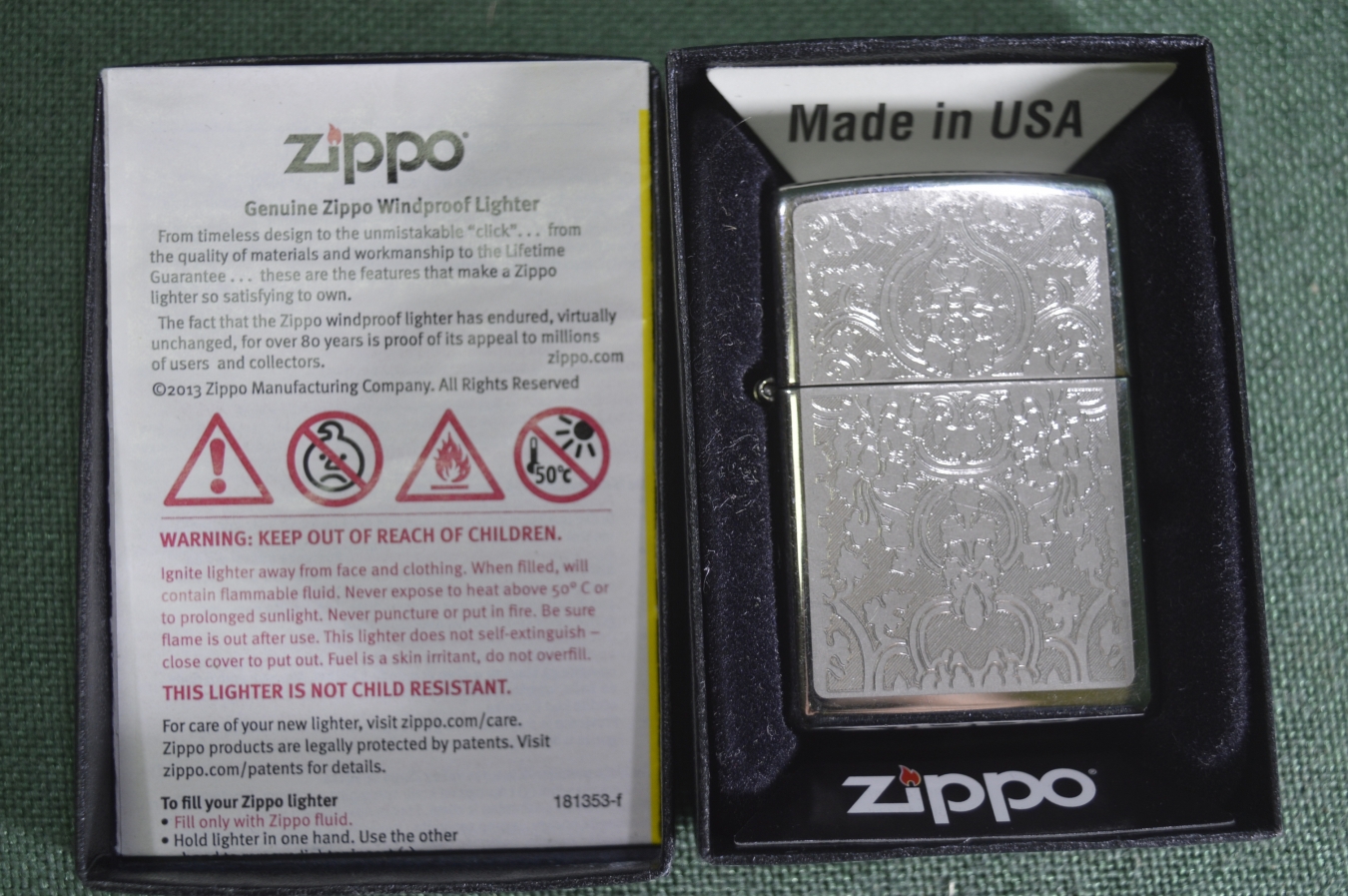 Купить Зажигалка бензиновая "Zippo Зиппо". Оригинальная коробка ...