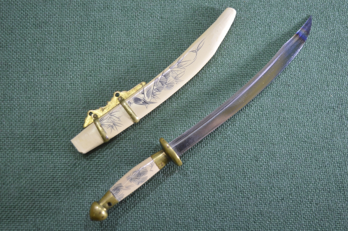 Купить Сабля Дао, миниатюра. Нож для вскрытия конвертов. Металл, клеймо ...