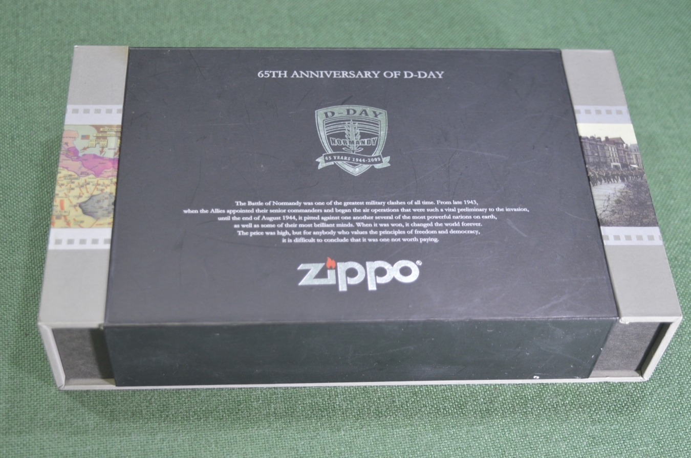 Купить Набор зажигалка бензиновая и ручка "Zippo Зиппо". Коробка. D-Day ...