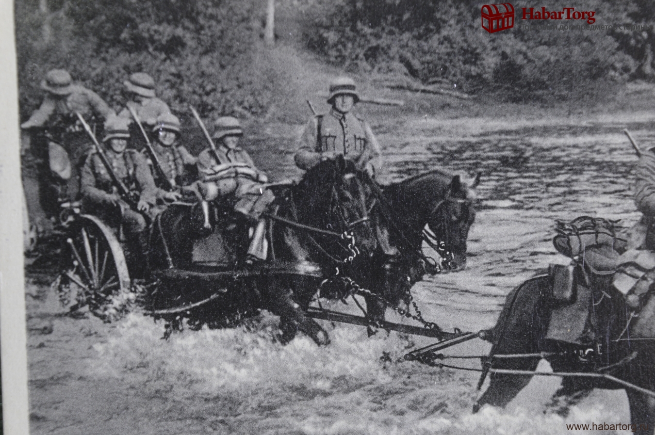 Купить Открытка "Переход вброд реки". Армия. Вермахт, Третий рейх ...