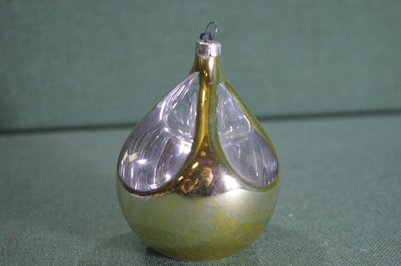 Купить Игрушка елочная стеклянная Фонарь фонарик корзинка Стекло подвесная СССР в интернет