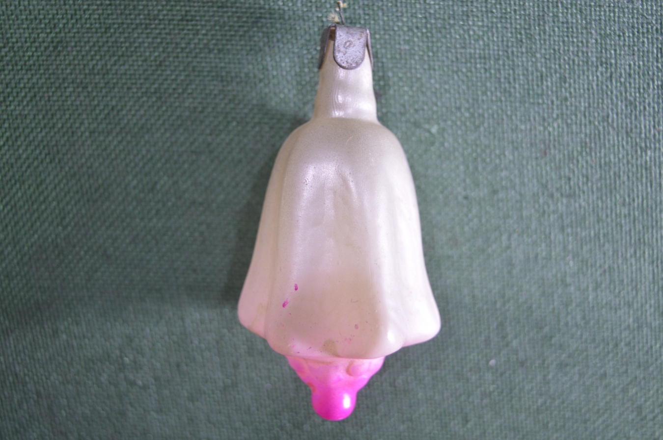 Купить Елочная новогодняя игрушка Фонарь ракушка раковина Стекло СССР 2 цены фото описание