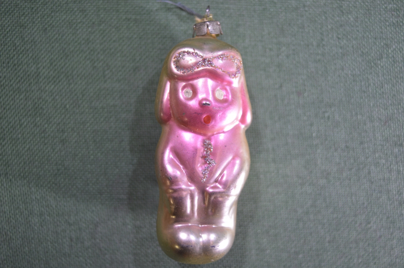 Купить Елочная стеклянная новогодняя игрушка Винтик Шпунтик Незнайка Стекло МПО Иней СССР