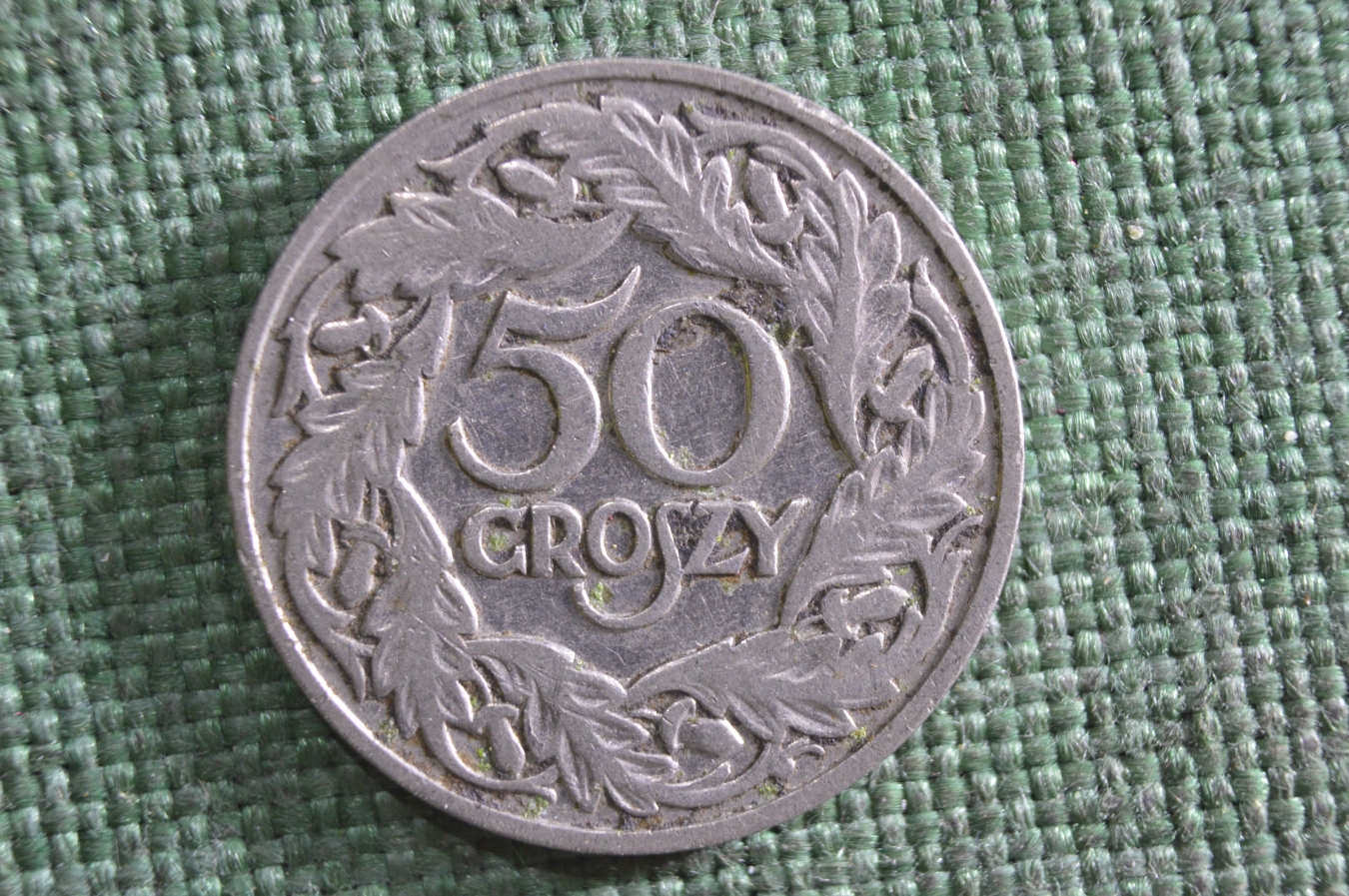 Купить Монета 50 грошей 1923 года, Польша. Буквы WJ. Groszy ...