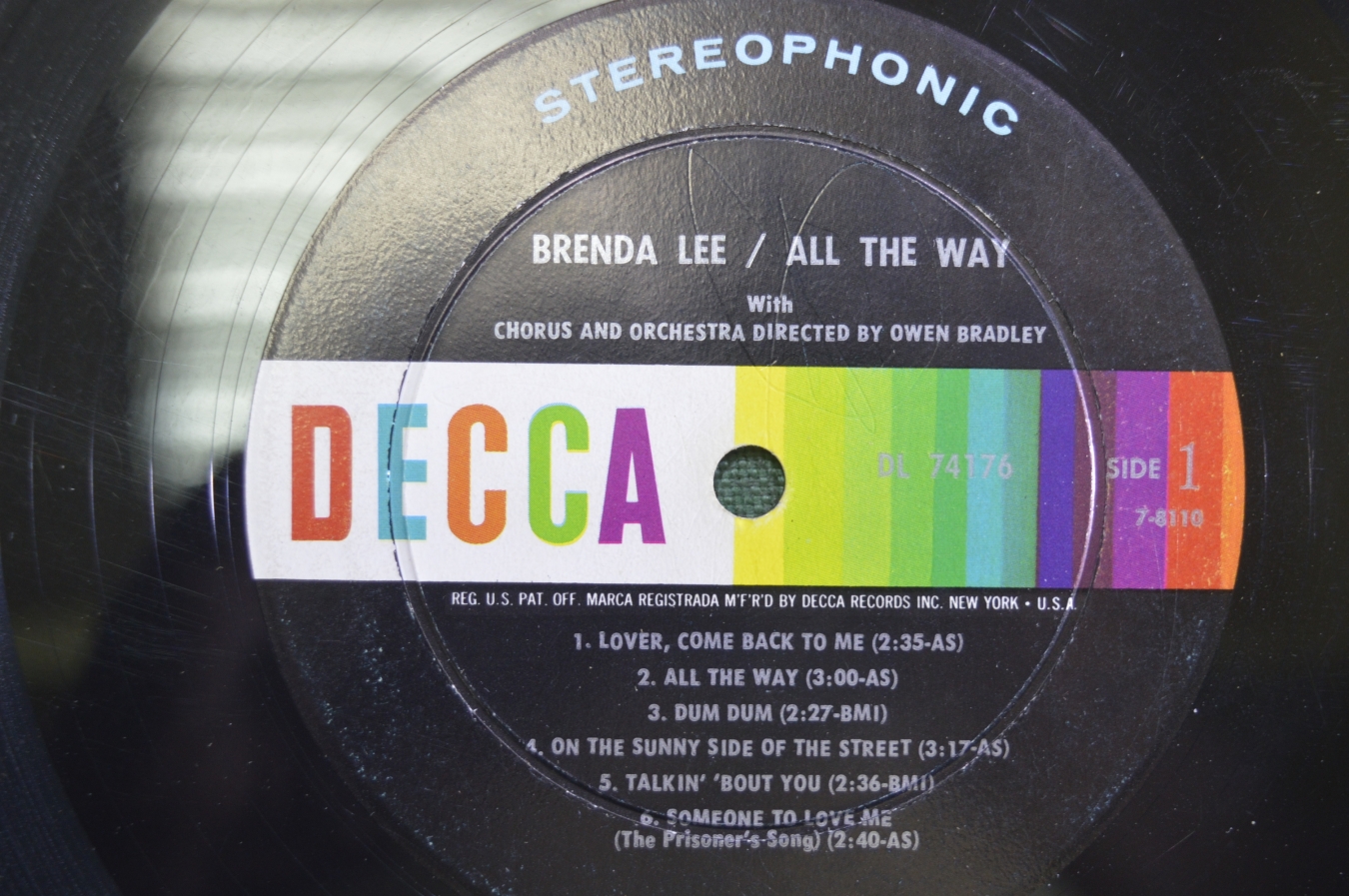 Купить Пластинка виниловая "Brenda Lee. All the way. Бренда Ли". Decca ...