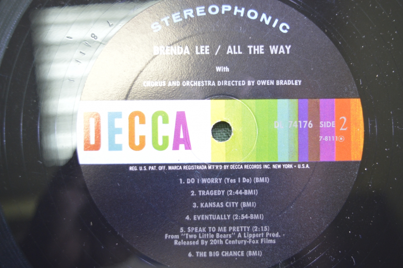 Купить Пластинка виниловая "Brenda Lee. All the way. Бренда Ли". Decca ...