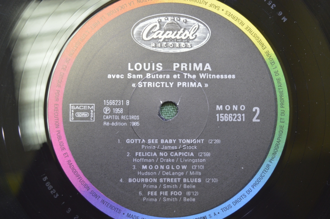 Купить Пластинка виниловая "Louis Prima. Strictly Prima. Луис Прима ...