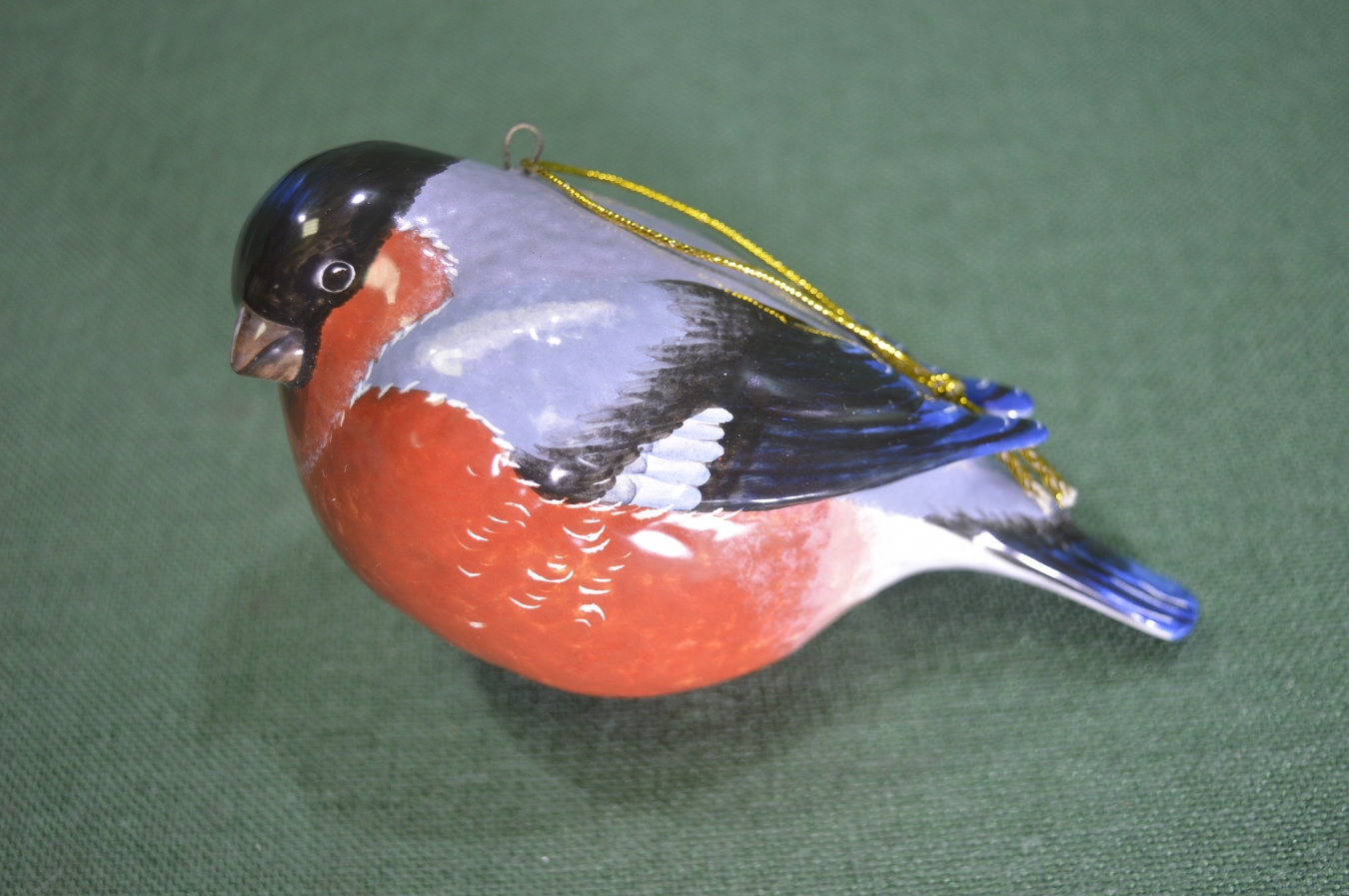 Купить Игрушка елочная Птица снегирь Птичка большая Керамика