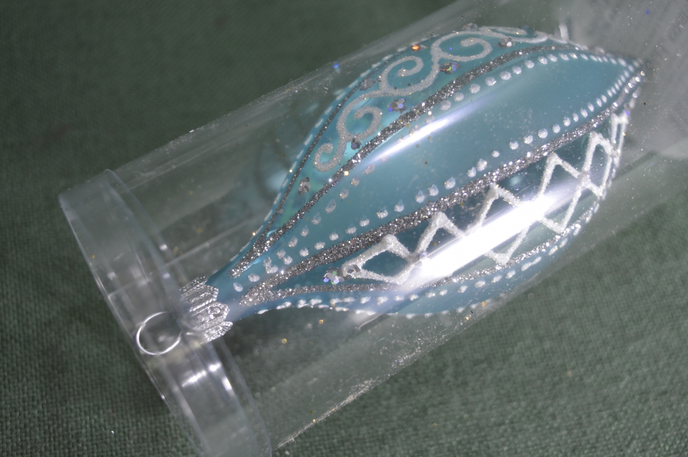 Купить Елочная игрушка из стекла подвеска Кружевница Стекло Клин Елочка 2 цены фото