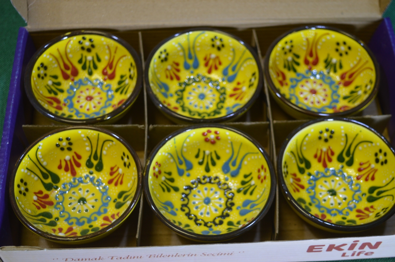 Купить Пиалы розетки керамические. Набор 6 шт. в коробке. Керамика. Роспись. Турция. в интернет ...