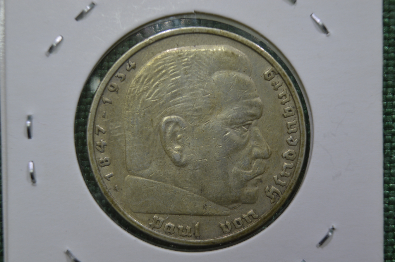 Купить 5 марок 1935 года, Гинденбург , Третий Рейх, серебро в интернет ...